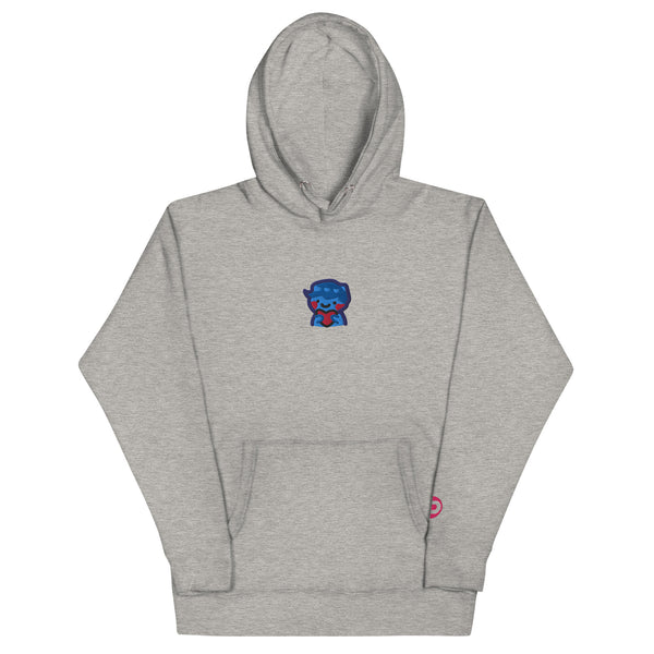 dggL Embroidered Hoodie, Heather Gray – Store.Destiny.gg